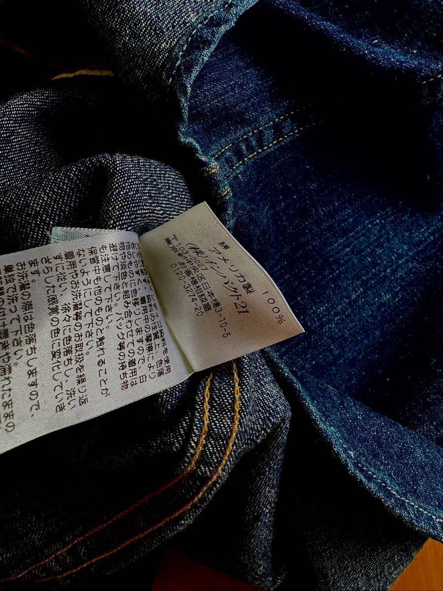 Yahoo!オークション - 名作 RRL USA製 インディゴバッファローウエスタ...