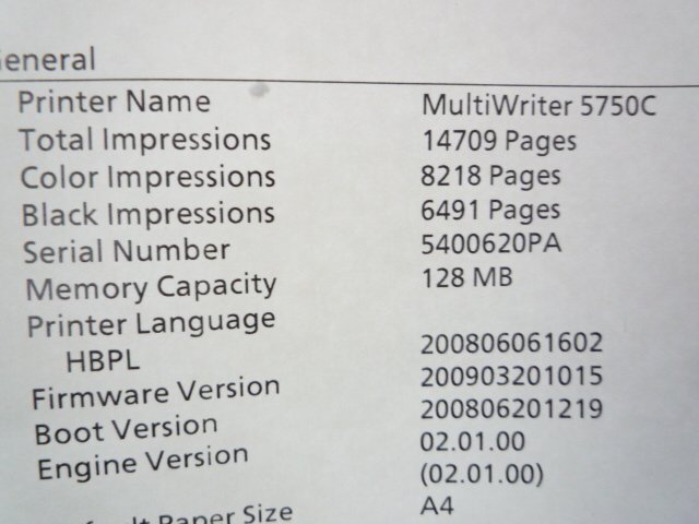 Yahoo!オークション - NEC A4カラーレーザープリンター MultiWriter 57...