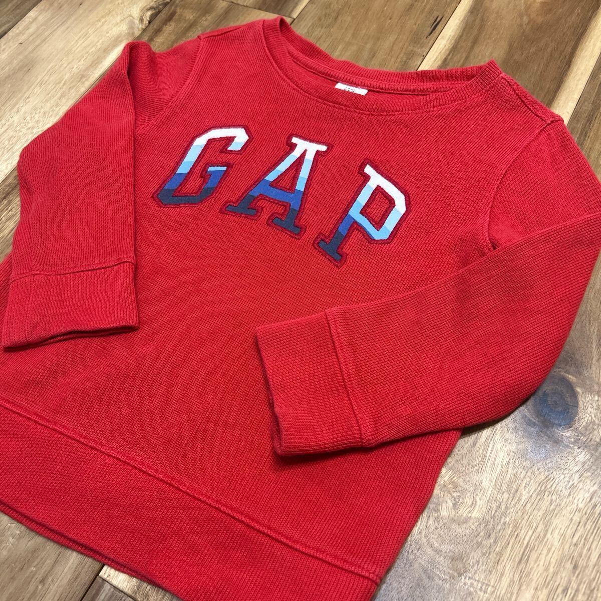 Yahoo!オークション - 【キッズ100】GAP ロゴ トレーナー 長袖 子供服 ...