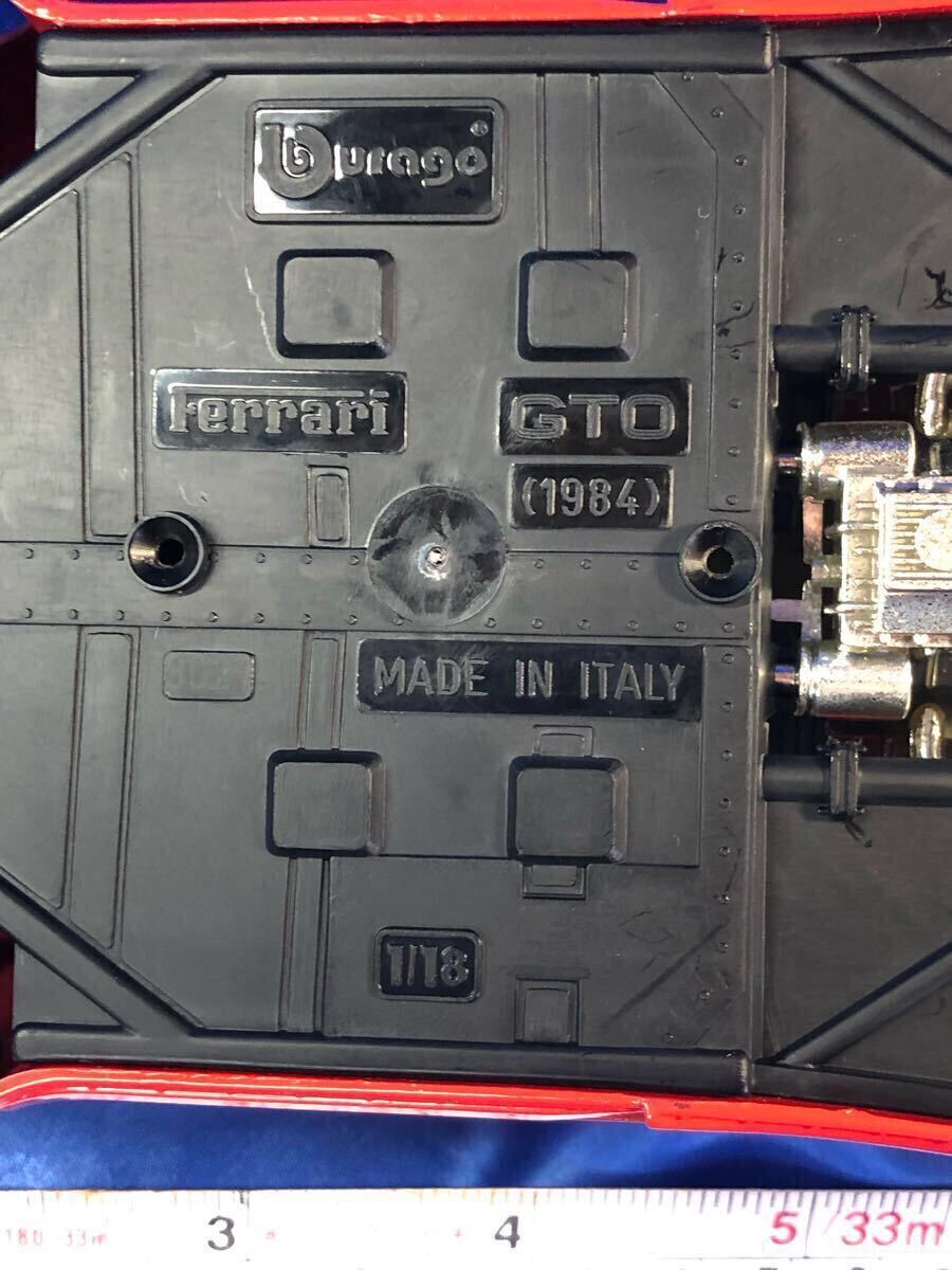 Yahoo!オークション - 1/18 GTO Ferrari 1984 burago フェラーリ ブラ...