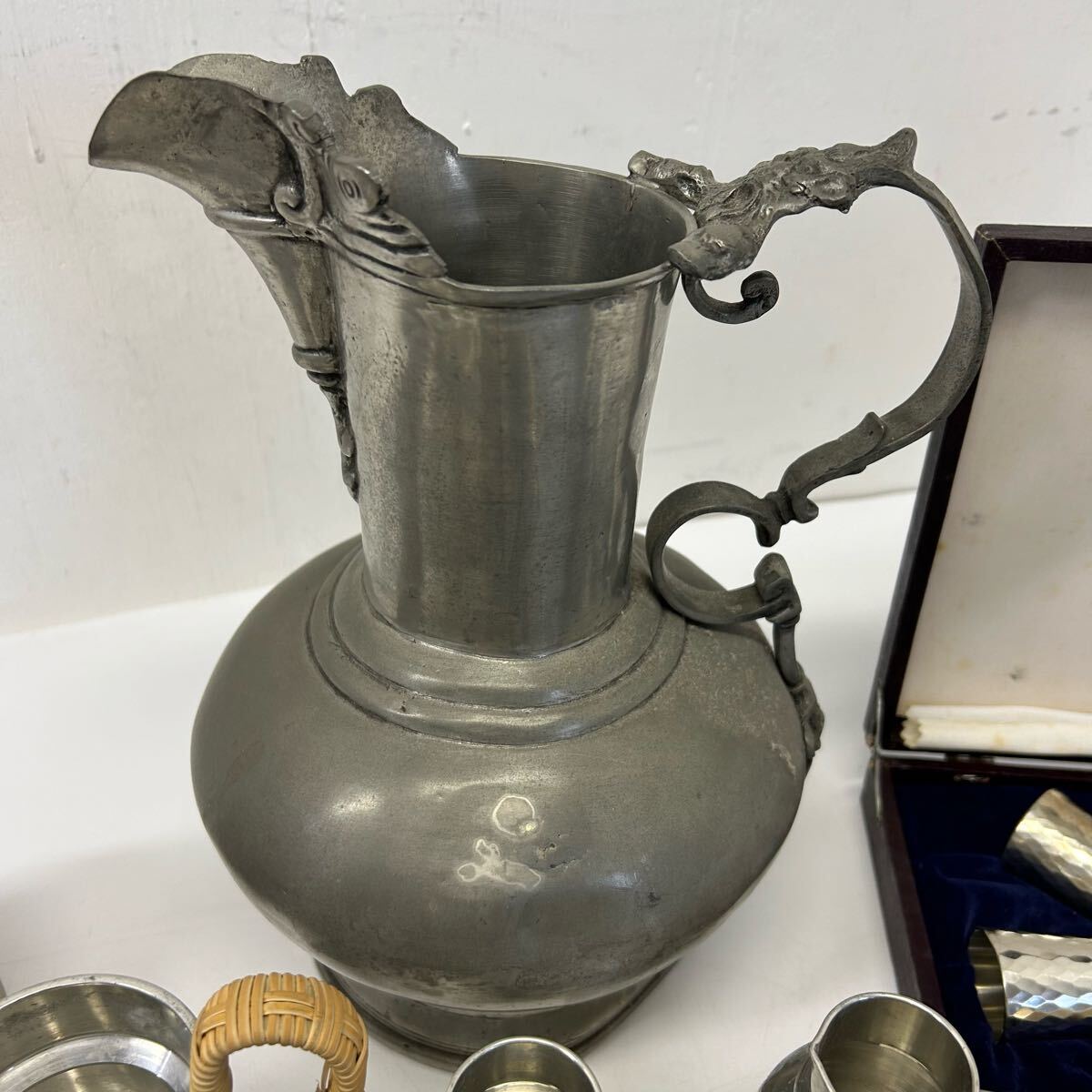 Yahoo!オークション - 【SN】錫製品 約6 6kg まとめて ピューター 急須...