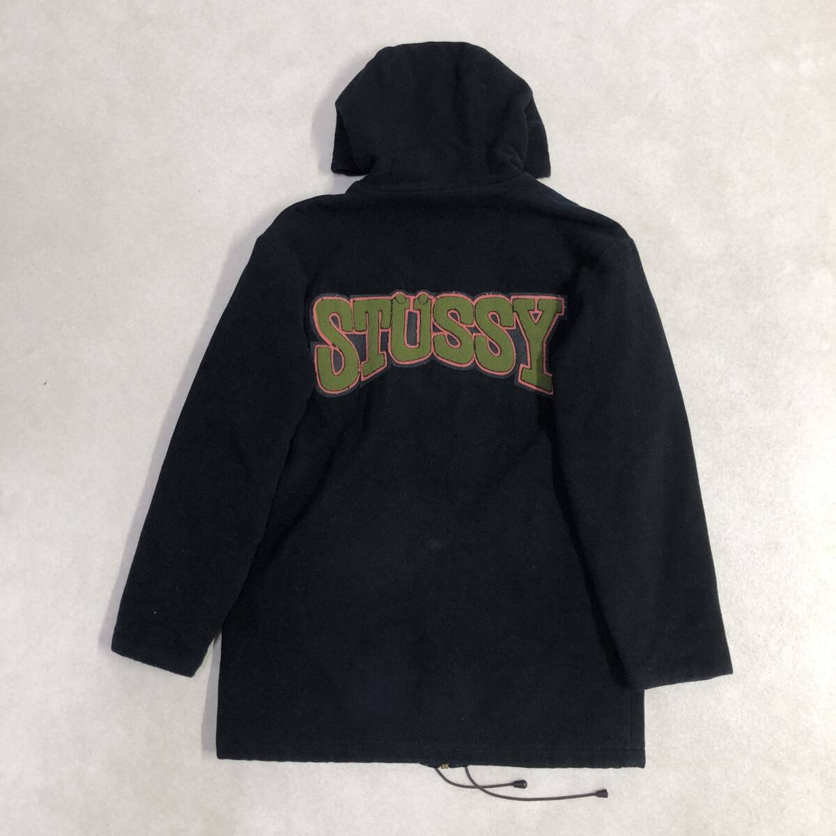 ○ 90s OLD STUSSY ステューシー コート アウター BURLY GEAR 黒 ○ 90s OLD STUSSY ステューシー コート アウター BURLY GEAR 黒