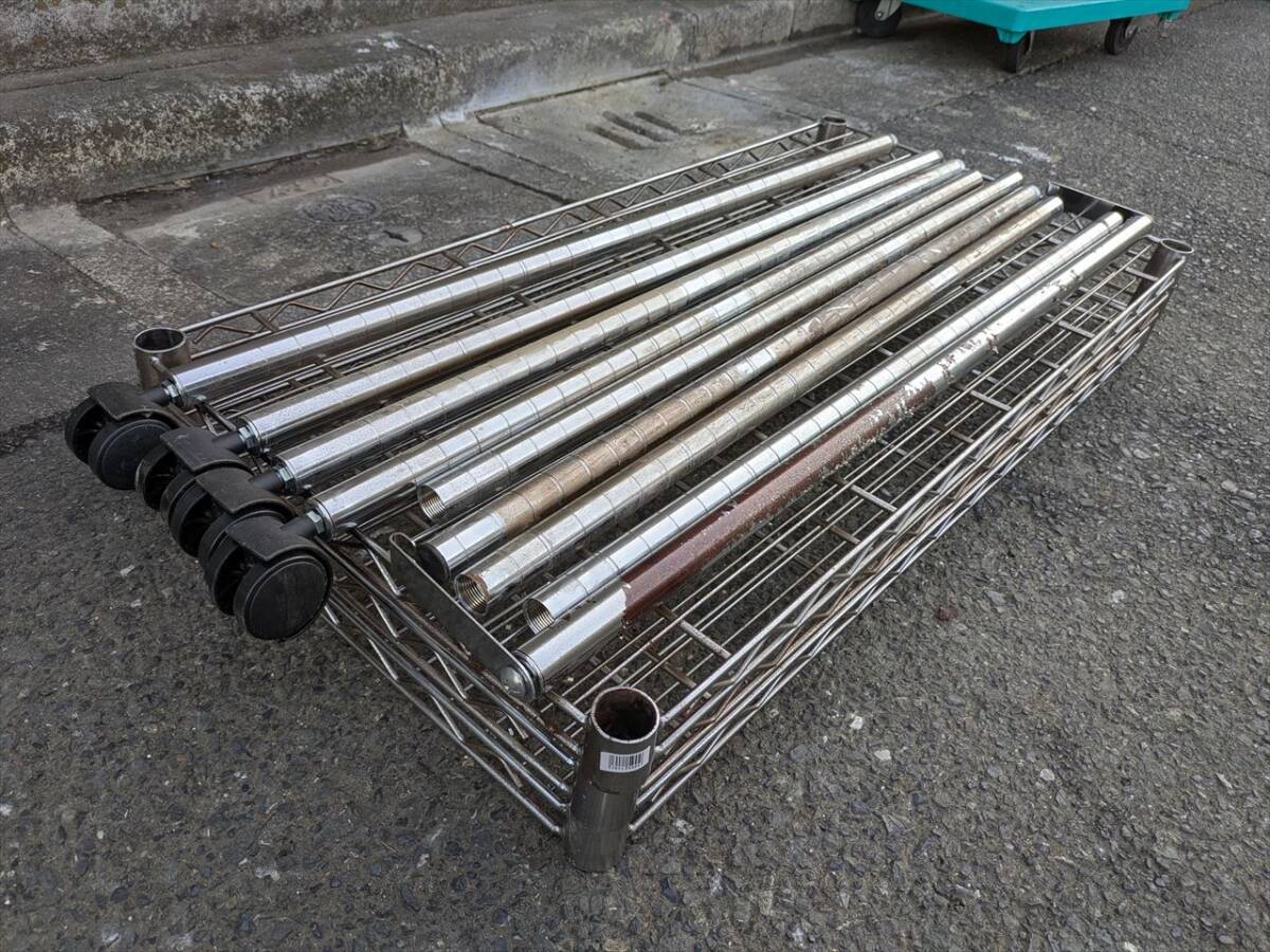 スチールラック 3段 キャスター付き 177㎝x90㎝x45㎝ 分解済 10115909-45706(飾り棚)｜売買されたオークション情報、yahooの商品情報をアーカイブ公開 ...