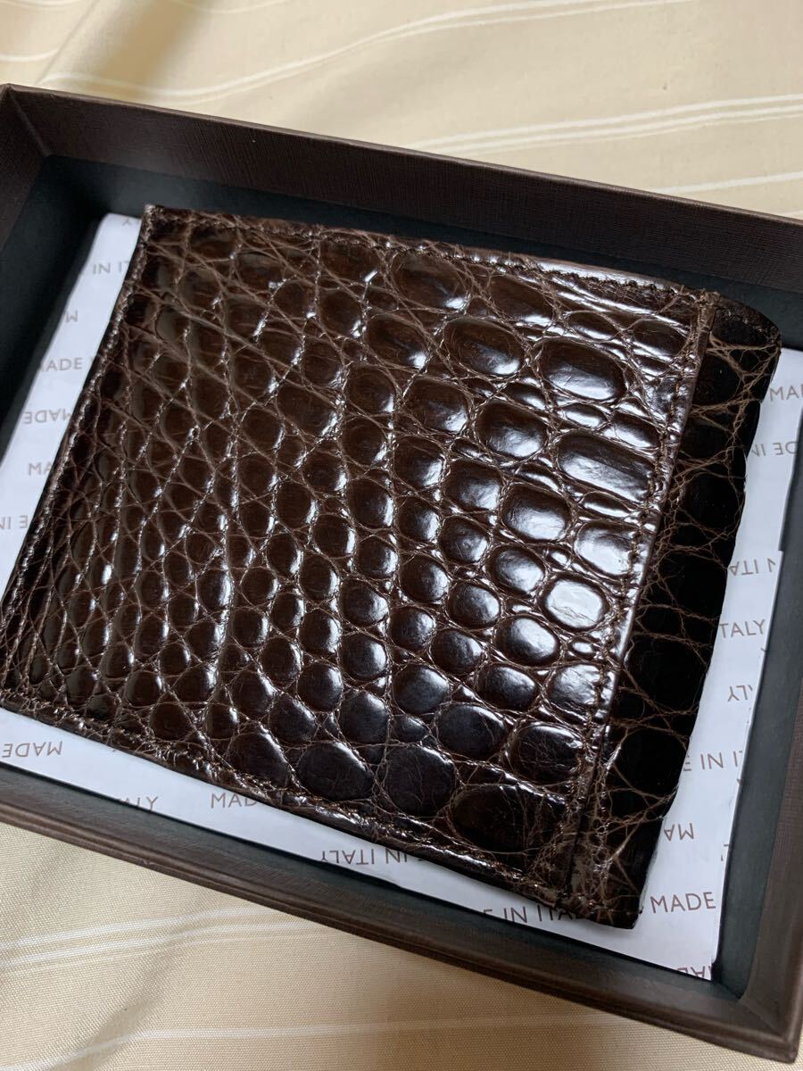 Yahoo!オークション - クロコダイル 二つ折り財布