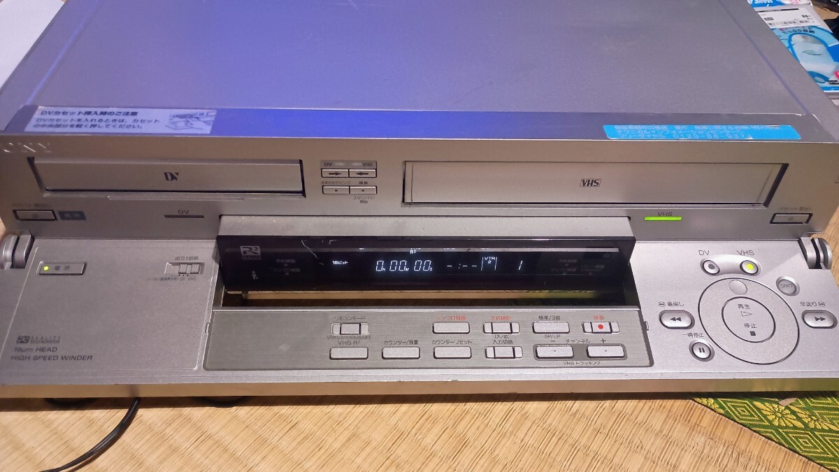 Yahoo!オークション - SONY ビデオデッキ WV-DR5 miniDV DV VHS ジャン...