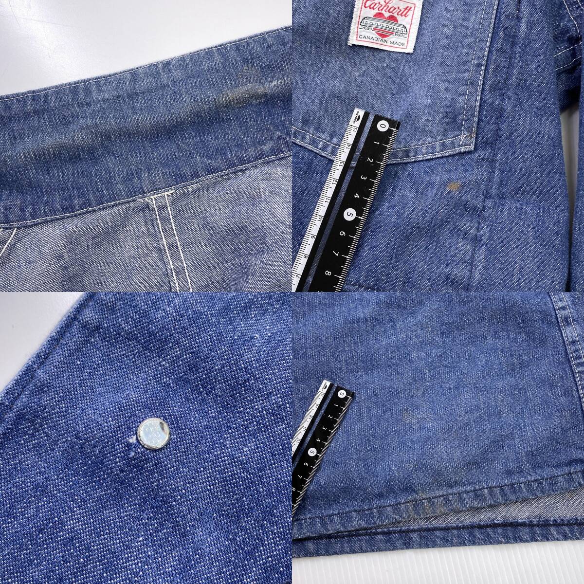 60s カナダ製 ハート列車タグ】Carhartt カーハート デニム 60s カナダ製 ハート列車タグ】Carhartt カーハート デニム