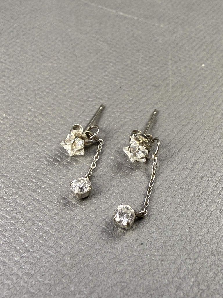 Yahoo!オークション - 【偲】 K10 WG 金 首飾り アクセサリー ピアス ...