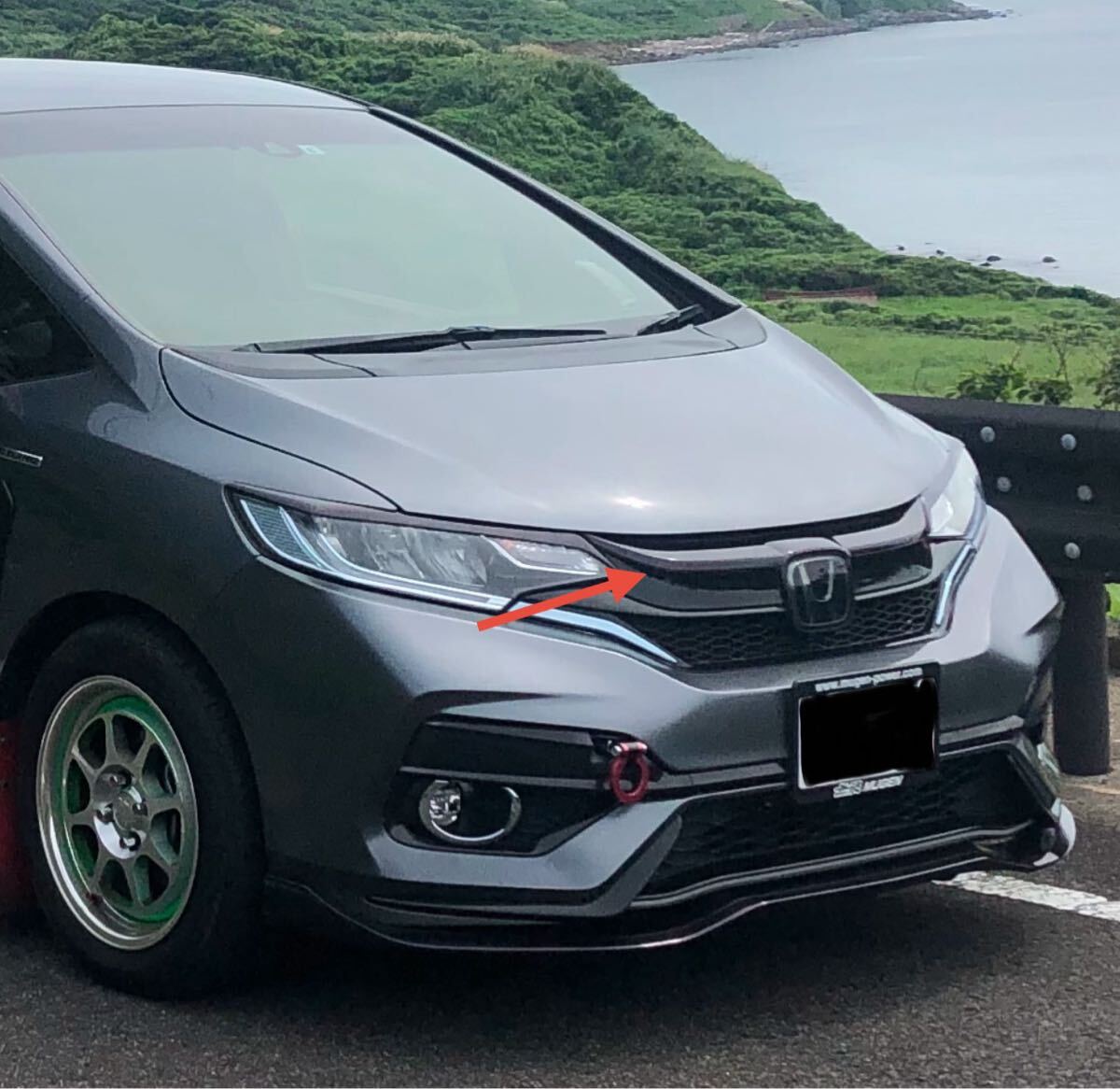 Yahoo!オークション - フィット GP5 GK5 後期型 フロントグリルカバー ...