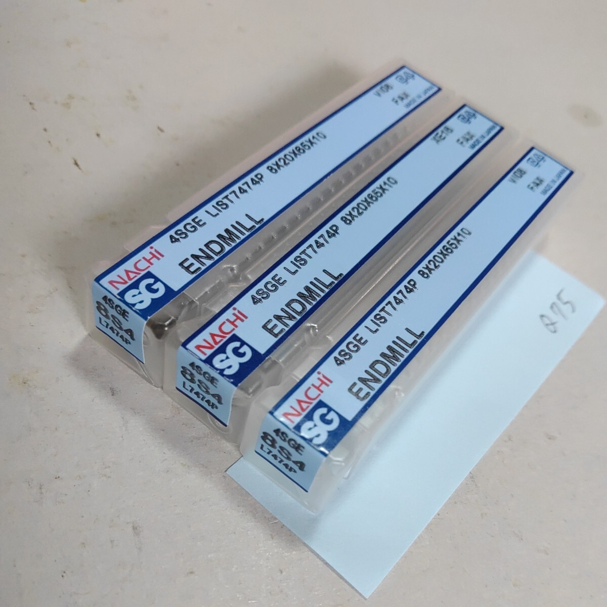 Yahoo!オークション - Q75 ナチ コーティングエンドミル 4枚刃 Φ8 SG ...