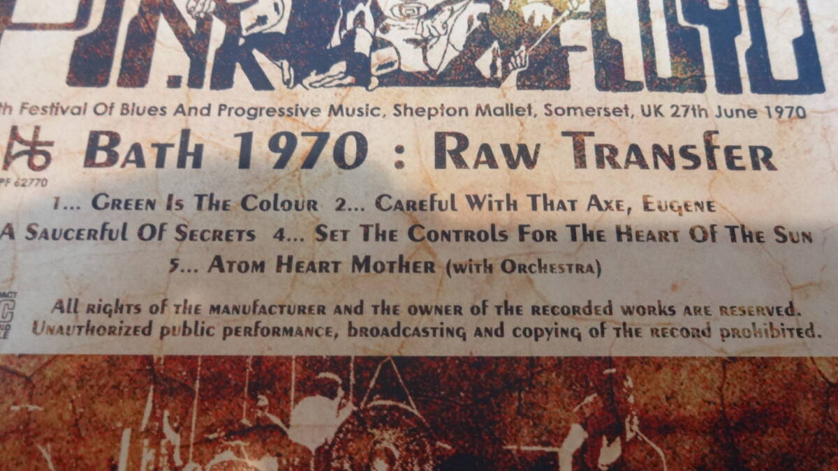 Yahoo!オークション - CD・PINK FLOYD/BATH 1970/6/27