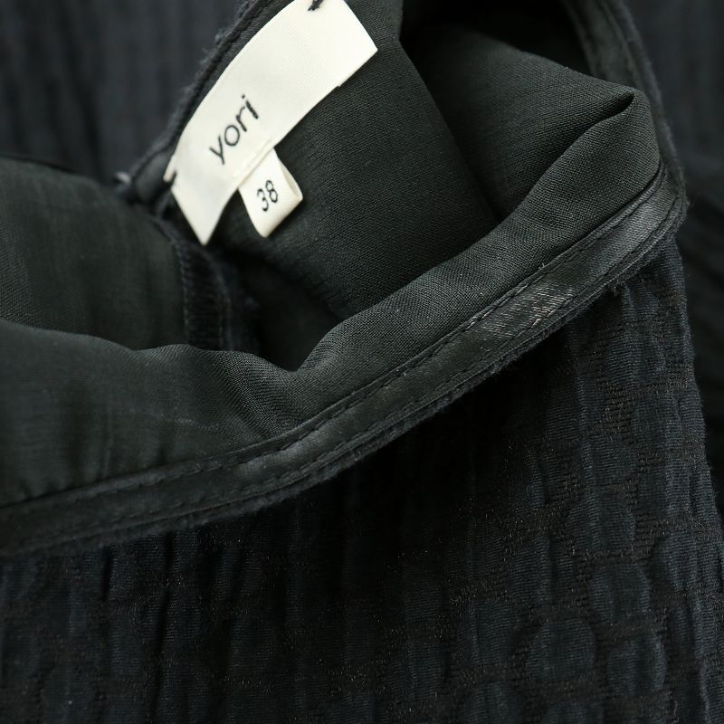 Yahoo!オークション - ヨリ yori フクレフレアブラウス シャツ 半袖 ク...