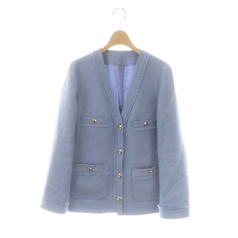 Yahoo!オークション - アナイ ANAYI 24AW ウールプリペラVネックロング...