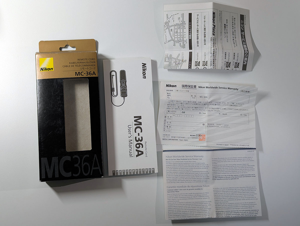 Yahoo!オークション - NIKON リモートコードMC-36A 送料無料