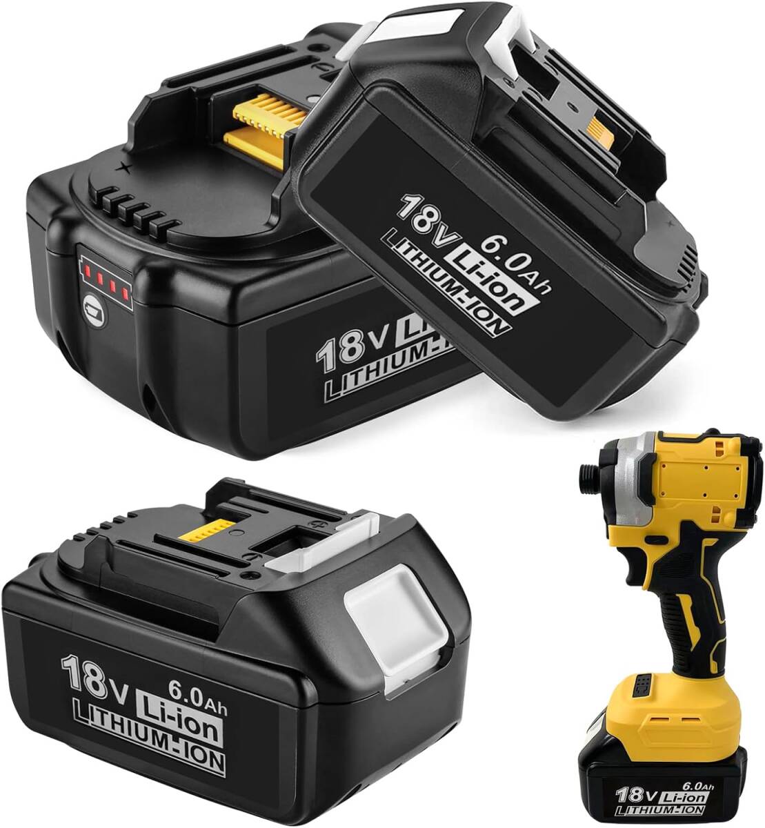 Yahoo!オークション - バッテリー 18V マキタ互換バッテリー BL1860Bマ...