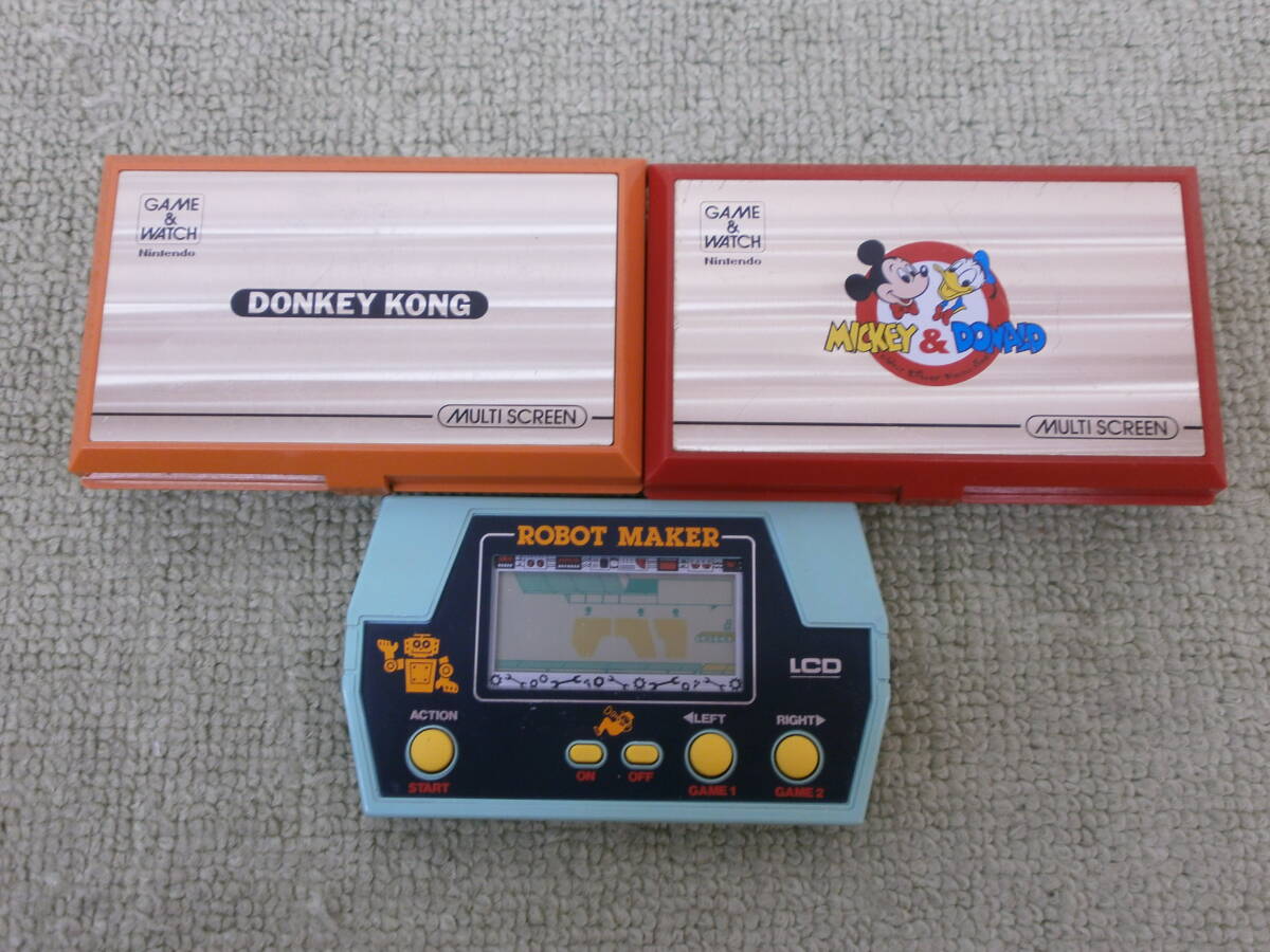 Yahoo!オークション - 073-K89) 現状品 ゲーム＆ウォッチ (ドンキーコ...