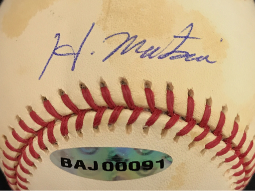 1円 松井秀喜 直筆サイン サインボール MLB ホログラムシール 1円 松井秀喜 直筆サイン サインボール MLB ホログラムシール