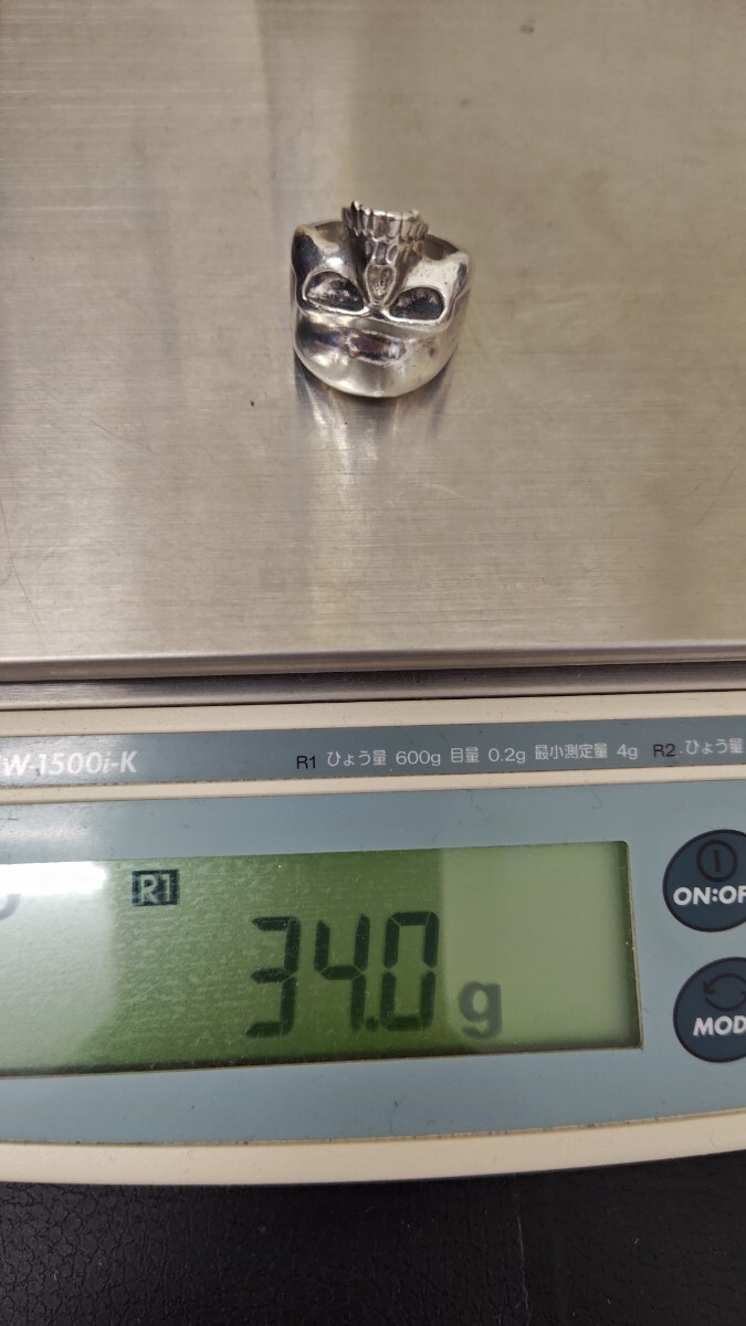 Yahoo!オークション - クレイジーピッグ エビルスカルリング シルバー ...