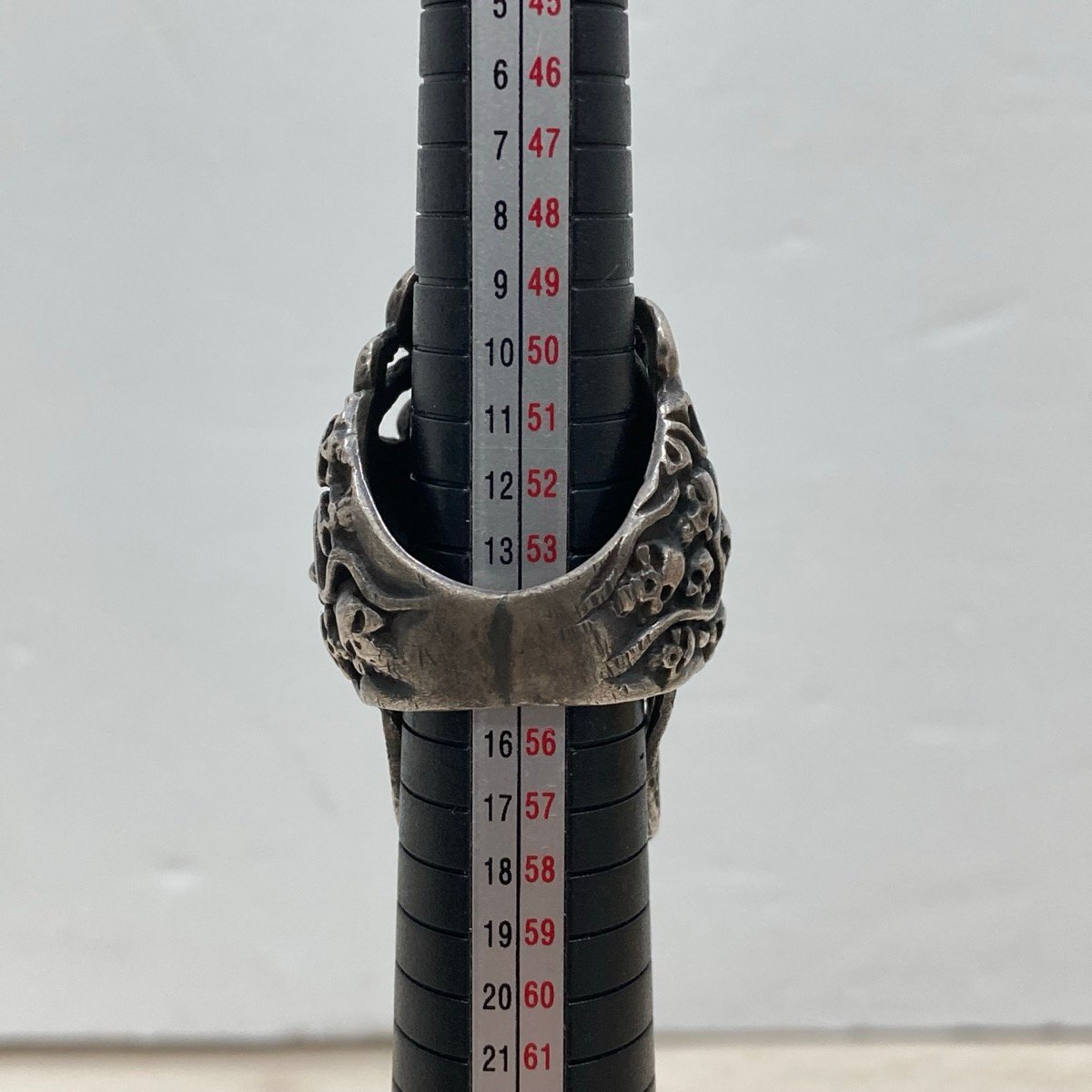 Yahoo!オークション - ブランド不明 スカル リング 14号 54.34g 925 シ...