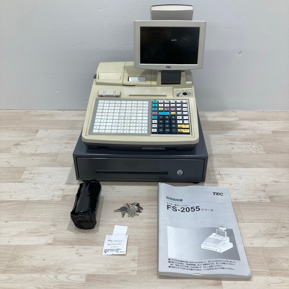 Yahoo!オークション - ② 東芝テック TEC 電子レジスター FS-2055[D363...