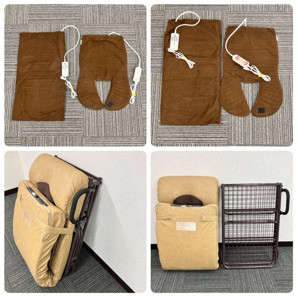 Yahoo!オークション - K230-F1-264 フランスベット 折り畳み式全身治療...