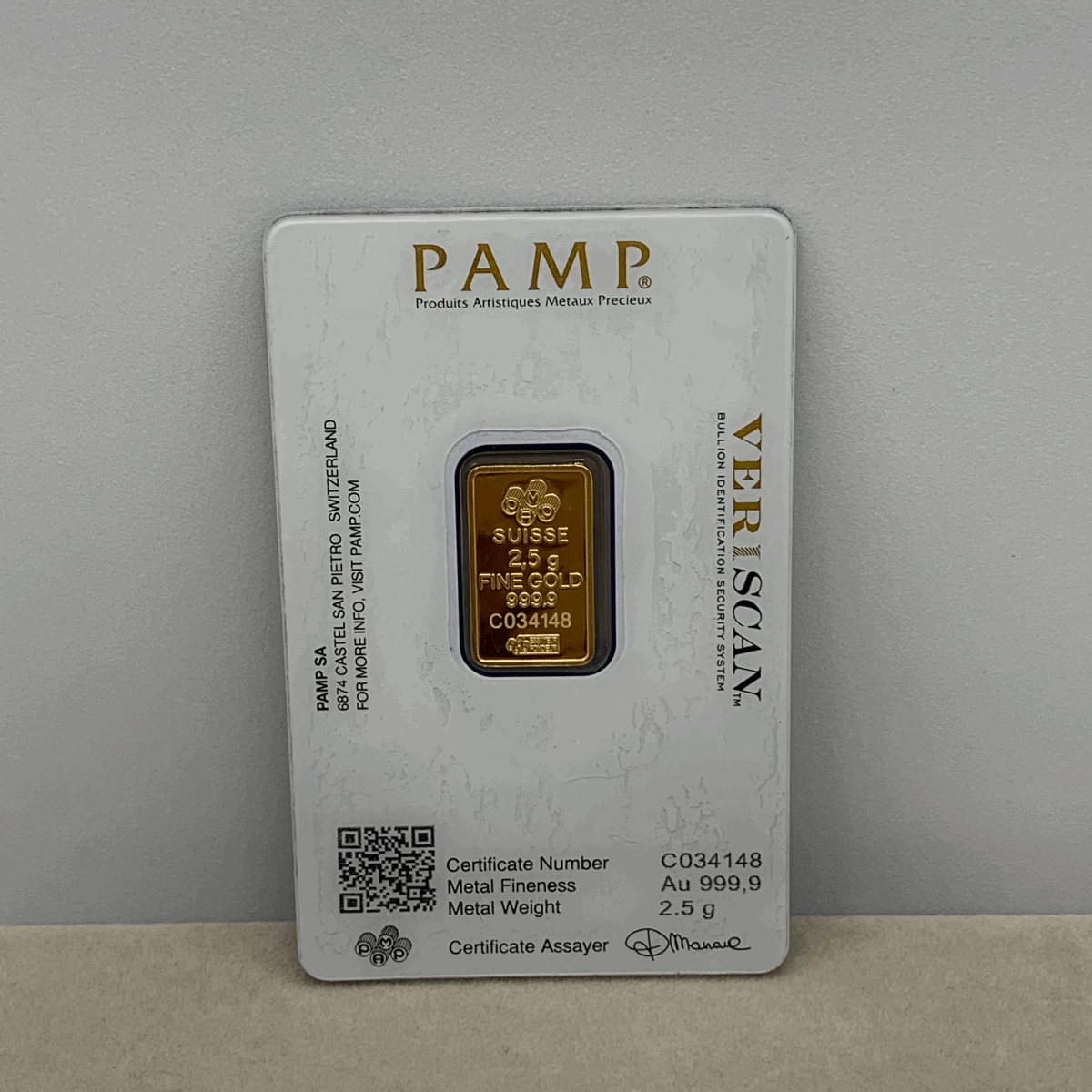 Yahoo!オークション - PAMP社 インゴット FINE GOLD 2.5g