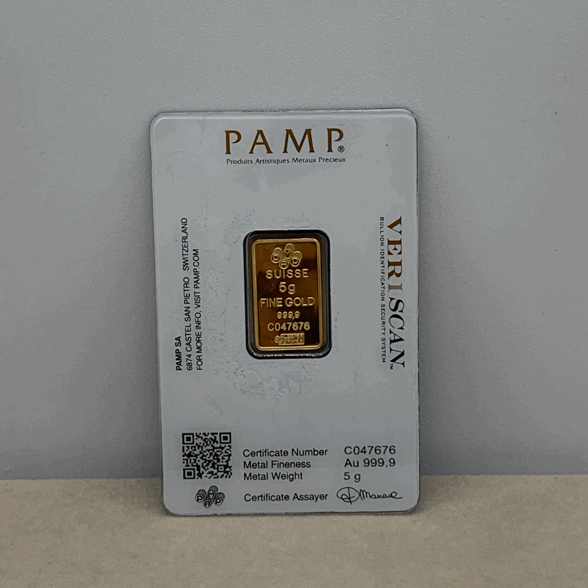 Yahoo!オークション - PAMP社 インゴット FINE GOLD 5g B