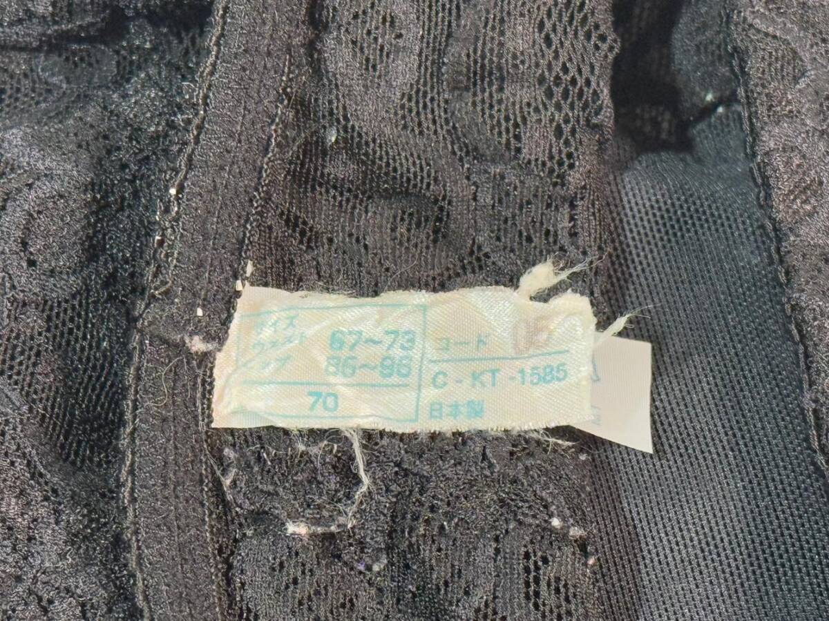 Yahoo!オークション - S024 ガードル サイズ70 レトロ 日本製 透け感...