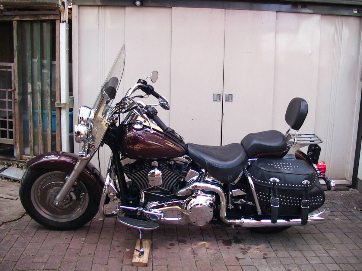 Yahoo!オークション - FLSTF 2001年 ファットボーイ 1450 TC88 平...