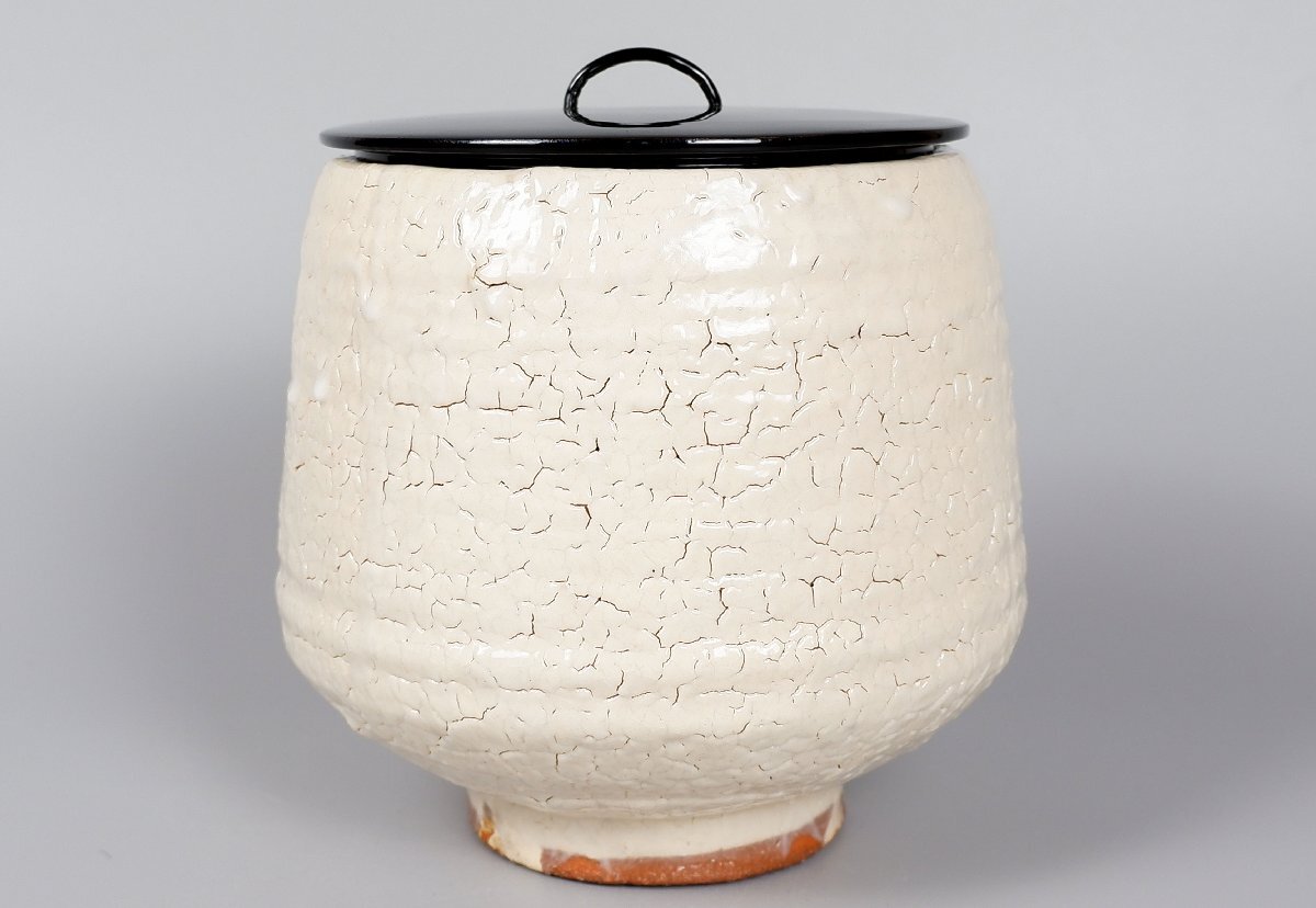 Yahoo!オークション - 【MKA】4代真清水蔵六 粉引芋頭水指 共箱 美品 ...