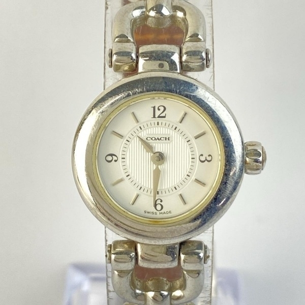 Yahoo!オークション - COACH(コーチ) 腕時計 - W024 レディース 革ベル...