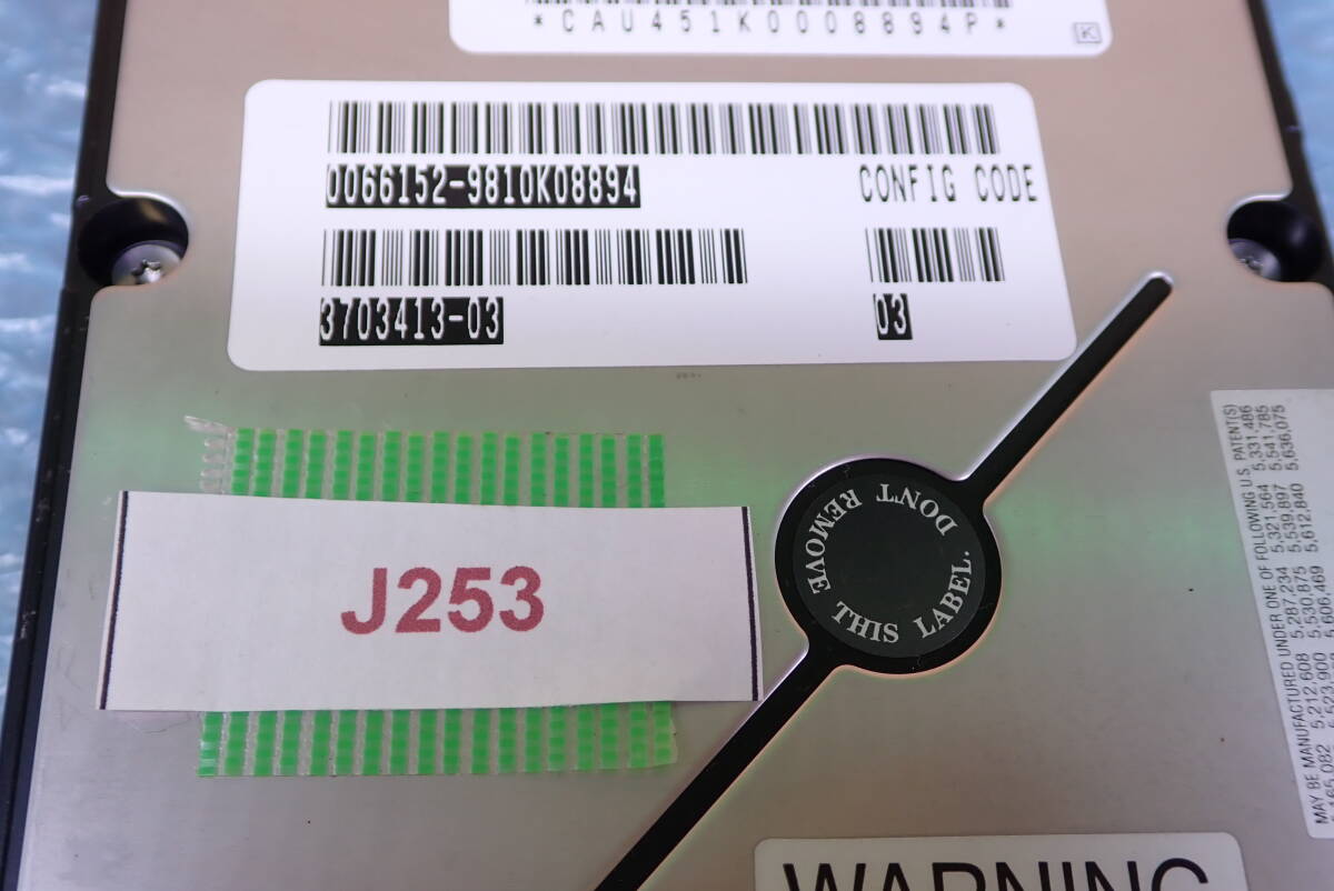 Yahoo!オークション - J253# 動作未確認 Fujitsu MAB3091SC 9GB Ultra2...