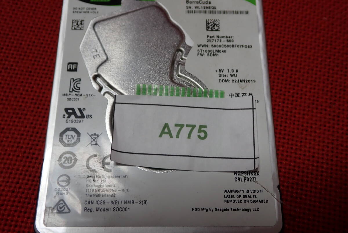 Yahoo!オークション - A775#フォーマット確認のみ Seagate Barracuda S...