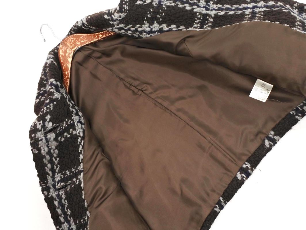 Yahoo!オークション - NOUQUE ヌーク ウール100% チェック ジャケット ...