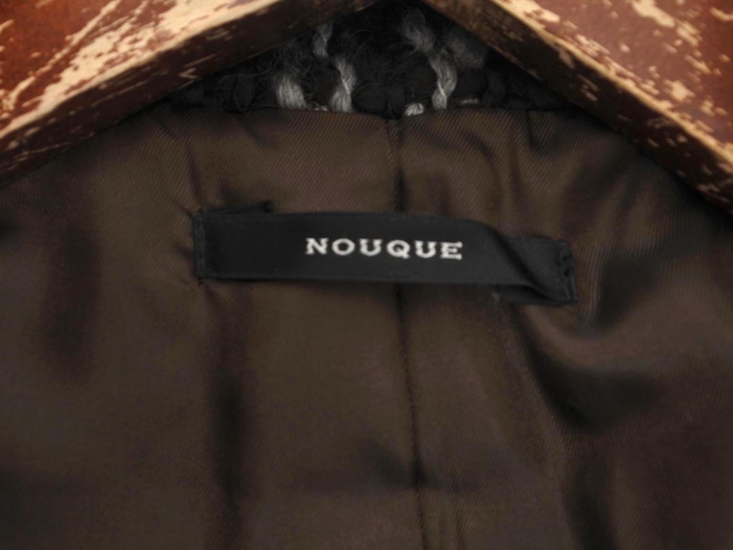 Yahoo!オークション - NOUQUE ヌーク ウール100% チェック ジャケット ...