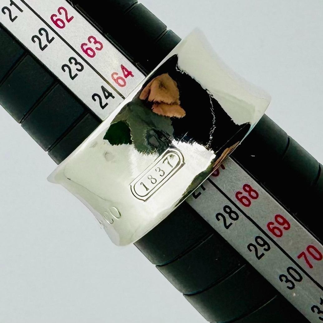 Yahoo!オークション - D694 極美品 ティファニー 1837 ワイド リング ...