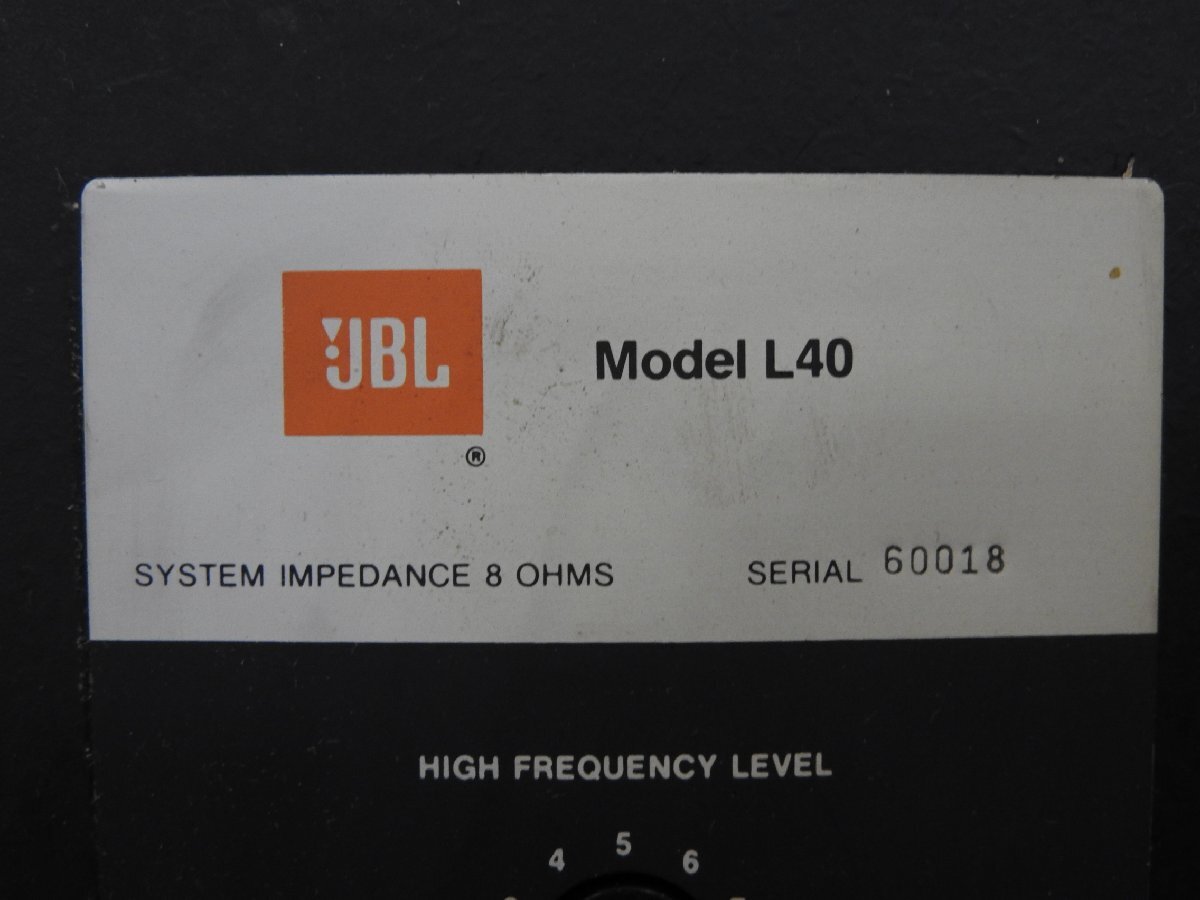 Yahoo!オークション - 【C】JBL L40 スピーカーペア ジェイビーエル 30...