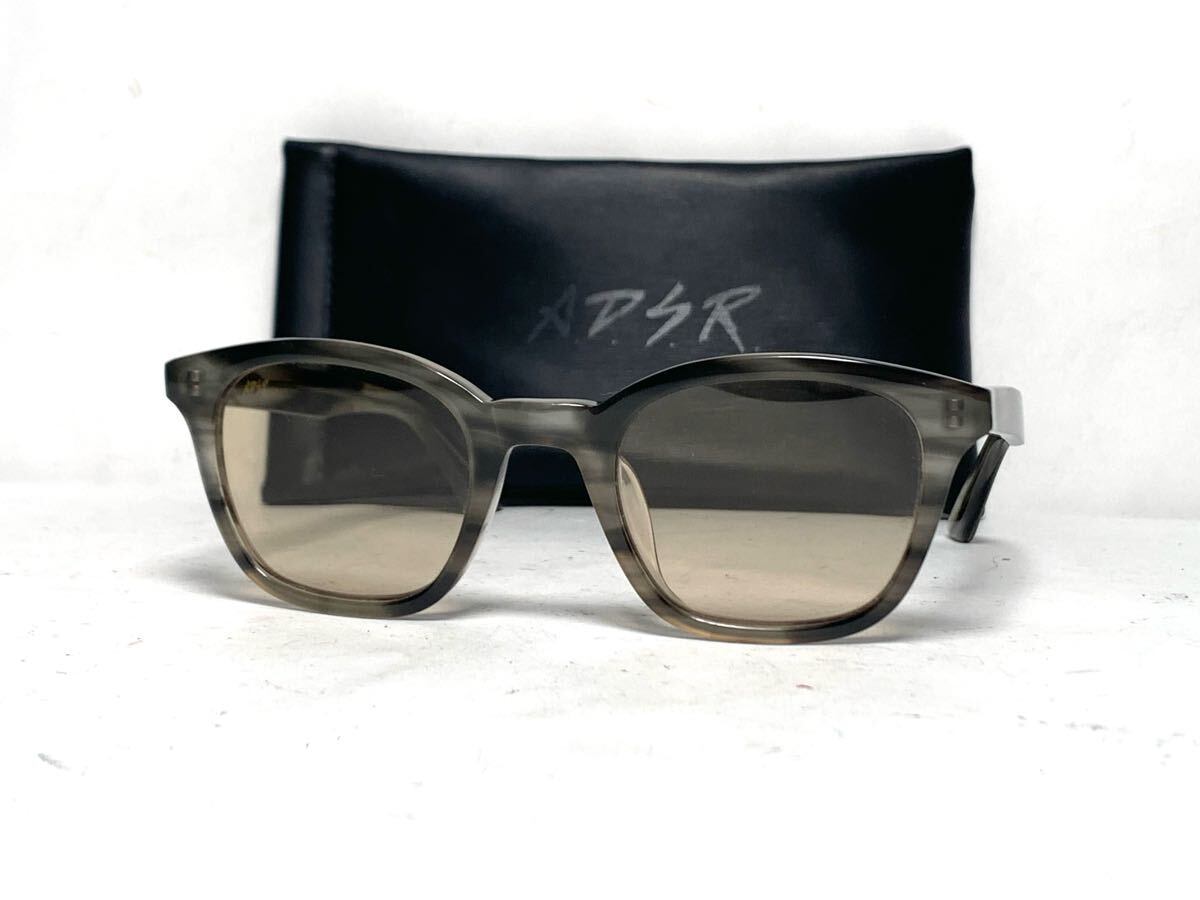 極 A.D.S.R エーディーエスアール ADSR ZAPPA 03 ザッパ スクエア サングラス メガネ 眼鏡 グレー系 カラーレンズ メガネケース付(セル、プラスチックフレーム)｜売買され ...