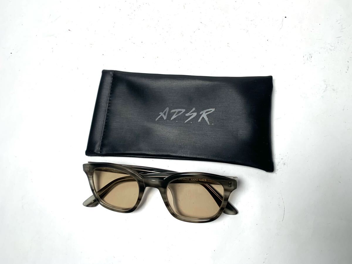 極 A.D.S.R エーディーエスアール ADSR ZAPPA 03 ザッパ スクエア サングラス メガネ 眼鏡 グレー系 カラーレンズ メガネケース付(セル、プラスチックフレーム)｜売買され ...