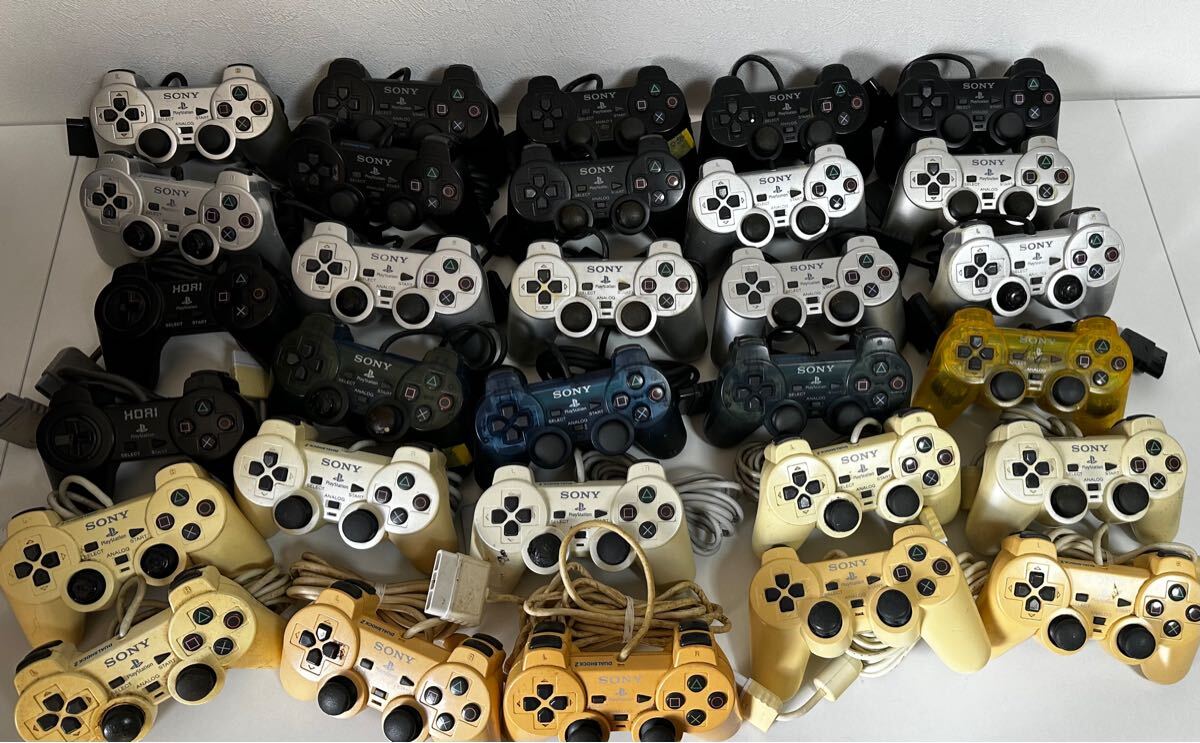Yahoo!オークション - (20) ジャンク PS2 コントローラー 約30個セット...