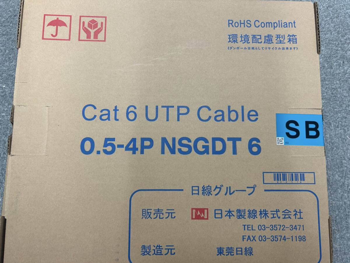 Yahoo!オークション - 日本製線 Cat6 UTPケーブル(SB) 新品