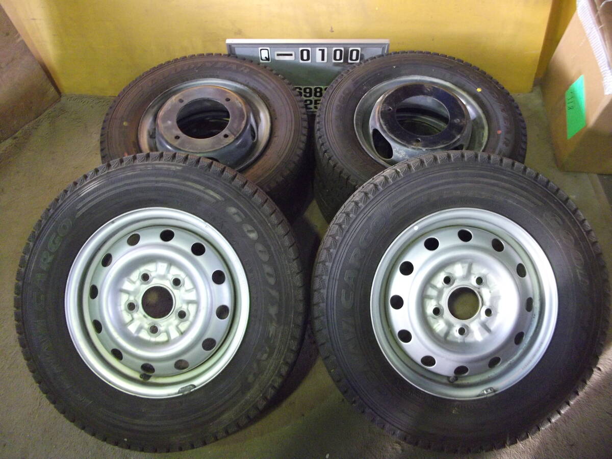 Yahoo!オークション - Q-0100スタッドレス屋165/80R14 91/90N LT 145R1...