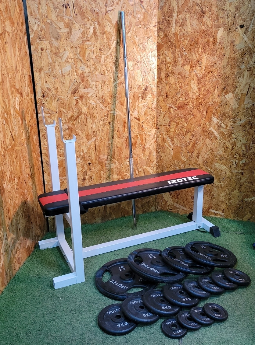 Yahoo!オークション - iROTEC アイロテック ベンチプレスセット 15kg×...