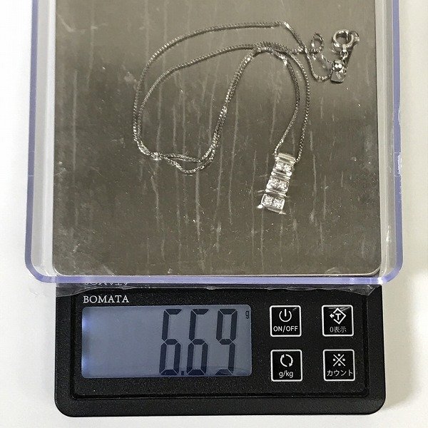 Yahoo!オークション - U709a [人気] ブランド不明 ネックレス PT850/PT...