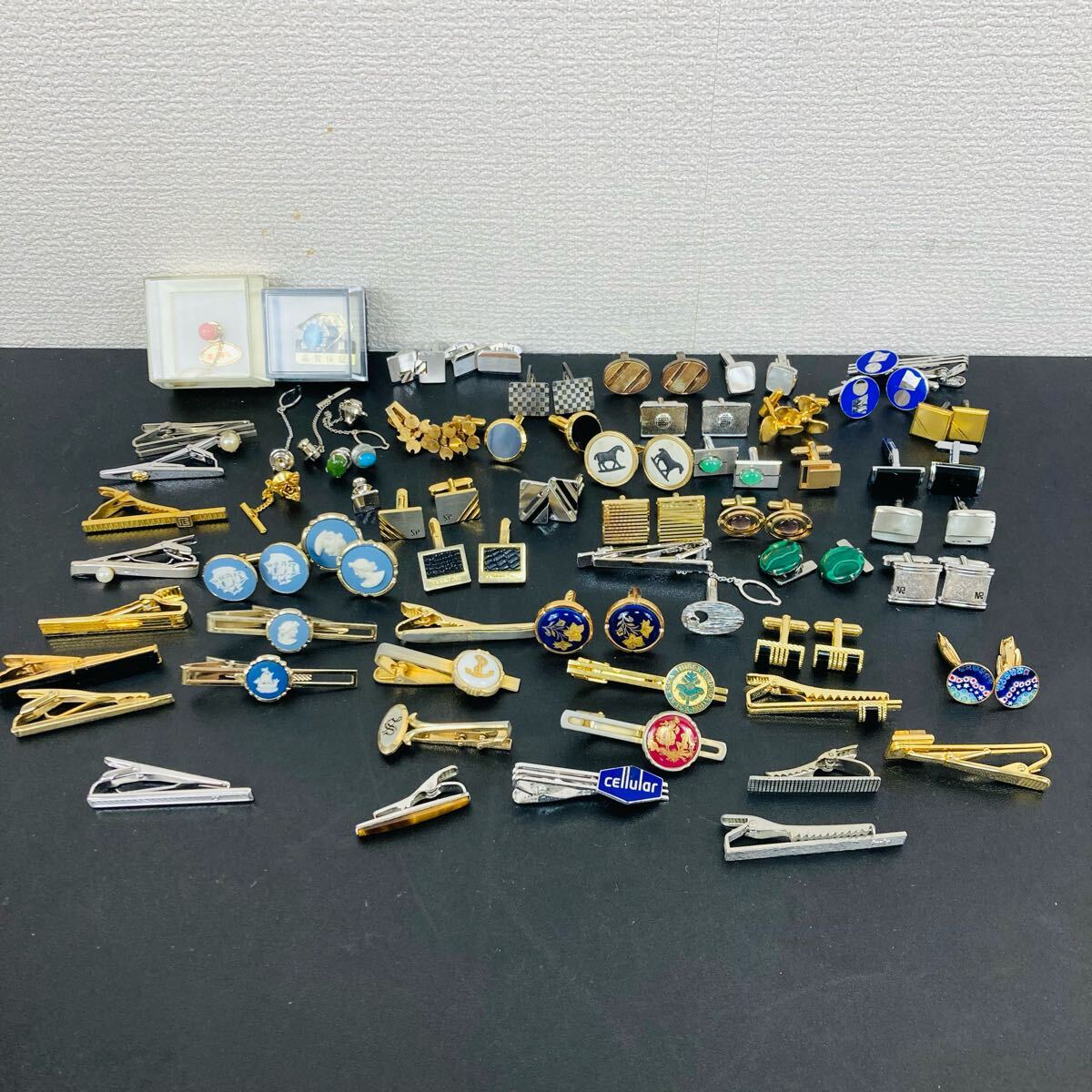 Yahoo!オークション - タイピン カフス まとめ セット 530g ビンテージ...