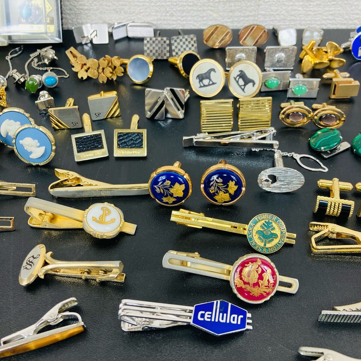 Yahoo!オークション - タイピン カフス まとめ セット 530g ビンテージ...