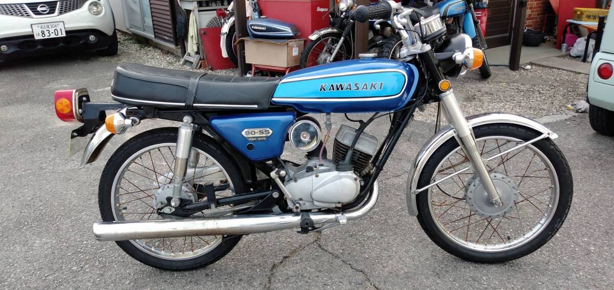 Yahoo!オークション - カワサキ 90SS 2スト 実働 希少車 90S KH90 旧車...