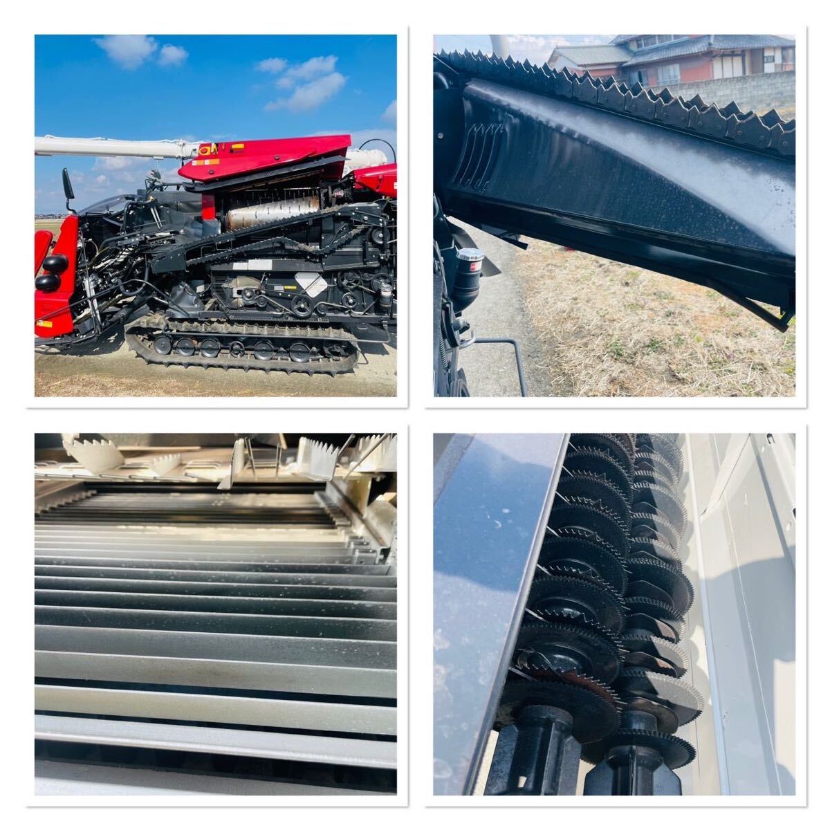 Yahoo!オークション - ヤンマー 4条刈 コンバイン YH448 381時間 48馬...