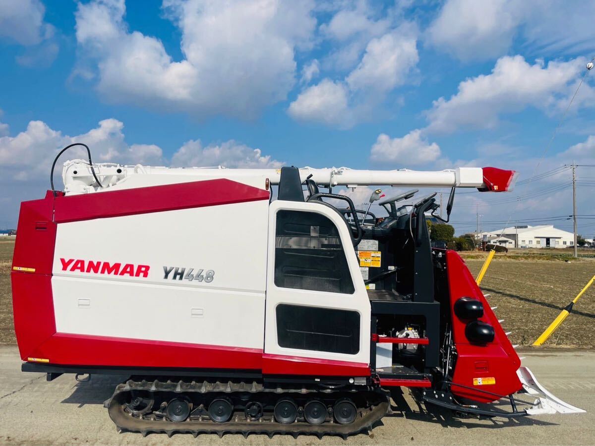 Yahoo!オークション - ヤンマー 4条刈 コンバイン YH448 381時間 48馬...