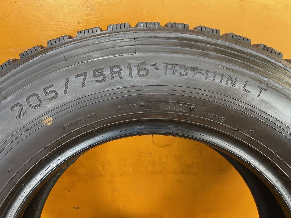 Yahoo!オークション - 【R602】9.0分山 ダンロップSPLT22 205/75R16 11...