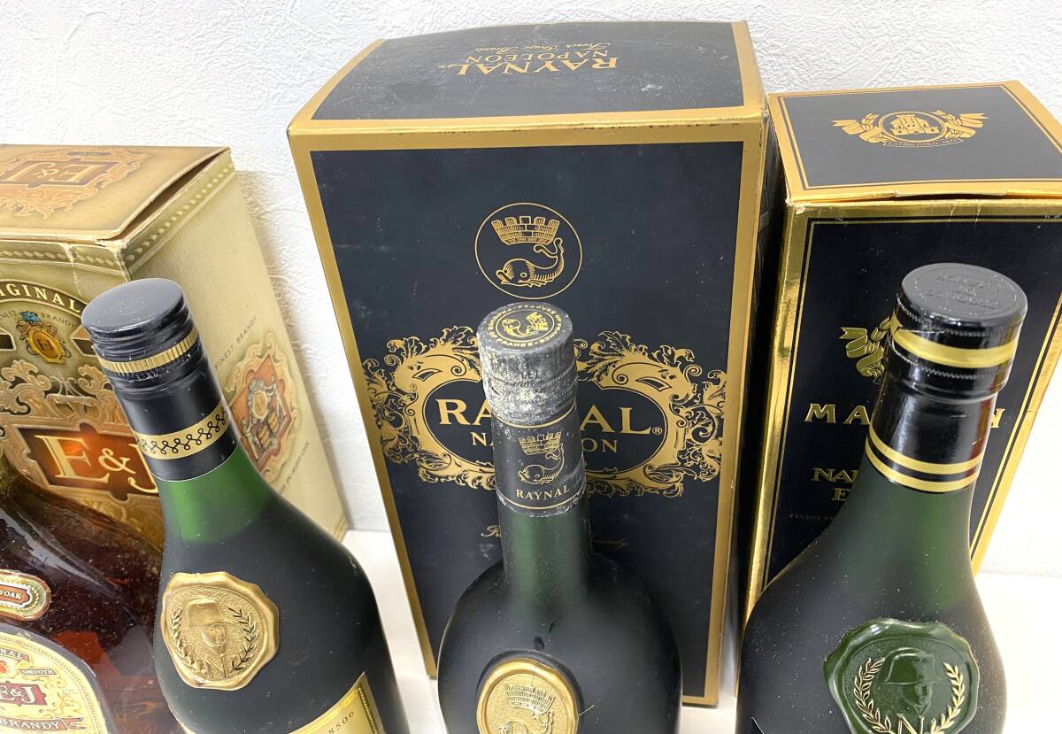 Yahoo!オークション - 古酒ブランデー6本まとめ NAPOLEON E&J XO 未開...
